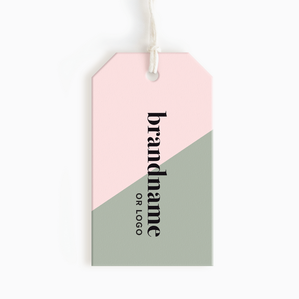 Angled Corner Tags – Orange Valentine
