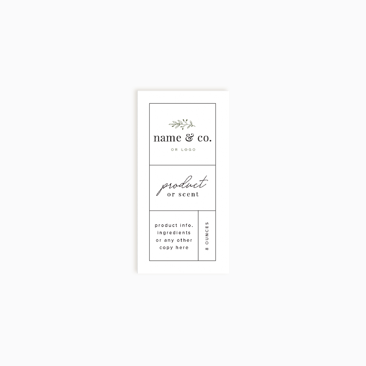 Poppy Lane Vertical Product Label – Orange Valentine